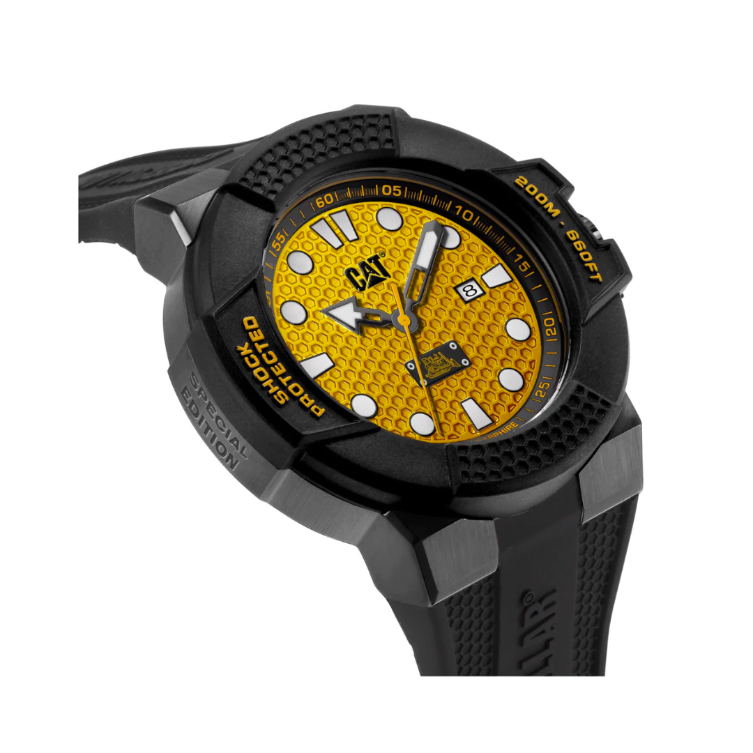 Shockmaster Watch Black/Yellow - Limited Edition Sapphire Crystal Face ...